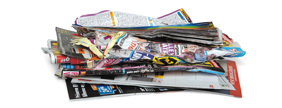 Genanvendelser af ugeblade og reklamer | Marius Pedersen