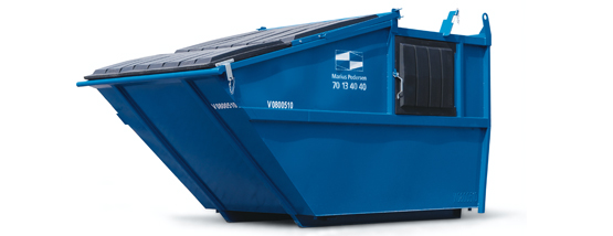 Leje af midi container hos Marius Pedersen A/S